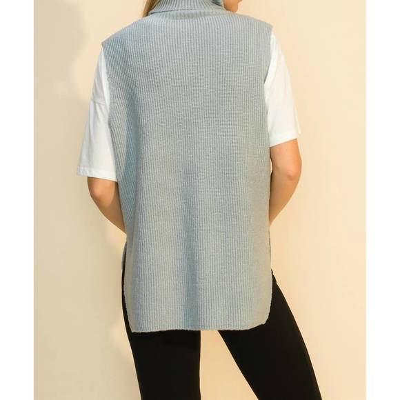 HYFVE | Sweaters | New Hyfve Double Zero Sleeveless Turtleneck Sweater ...